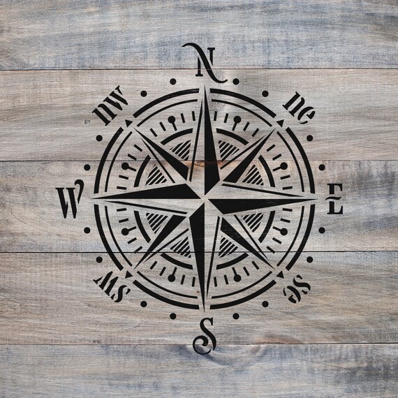 Nautical Compass Stencils