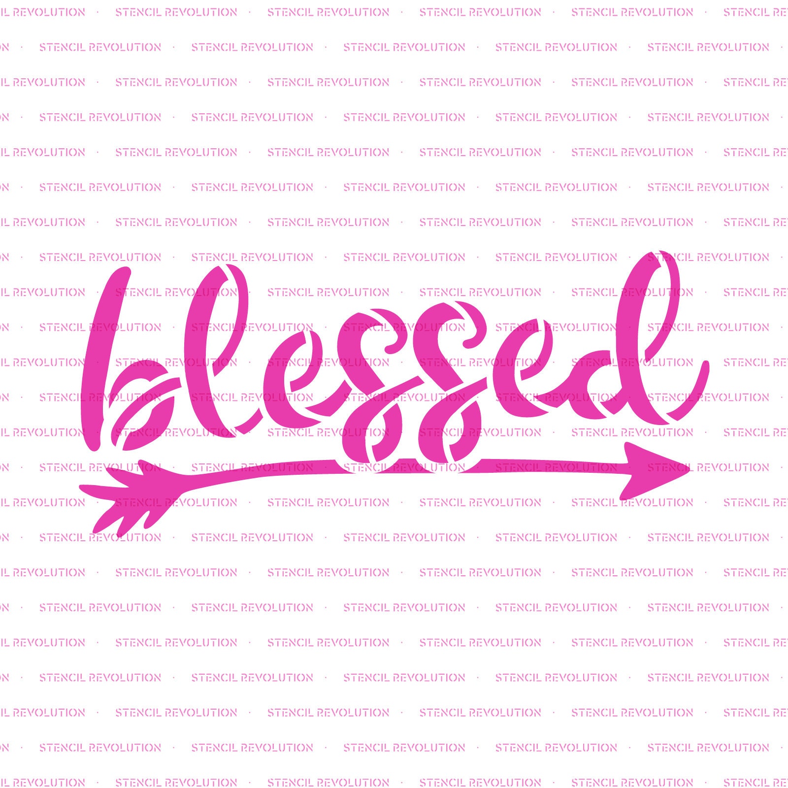 Blessed Arrow Stencil Stencils of a Blessed Arrow Craft - Etsy