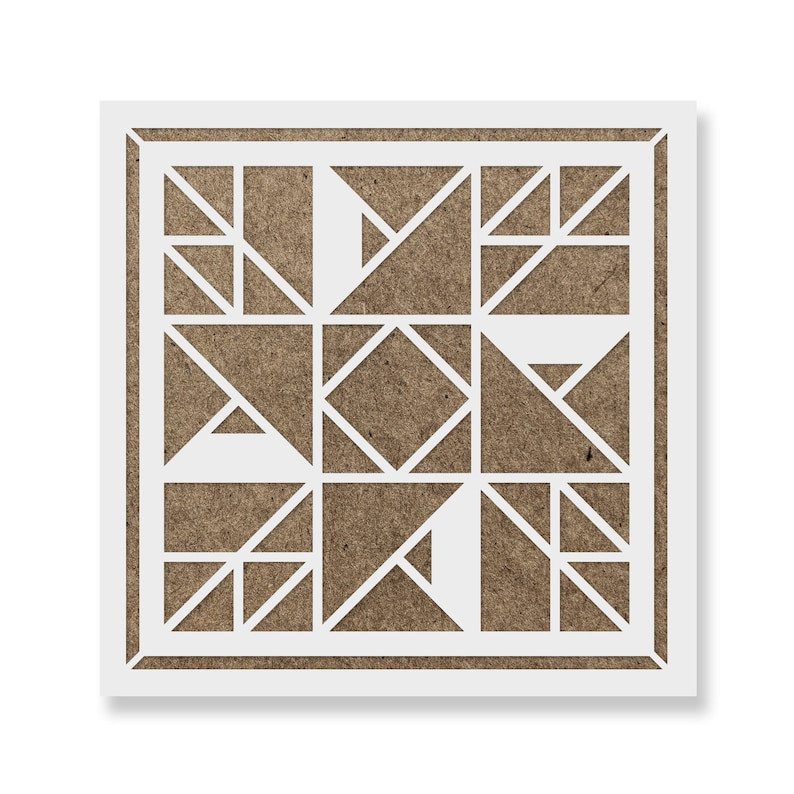 Prairie Star Barn Quilt Stencil for Farmhouse Crafts and Quilt Design ...
