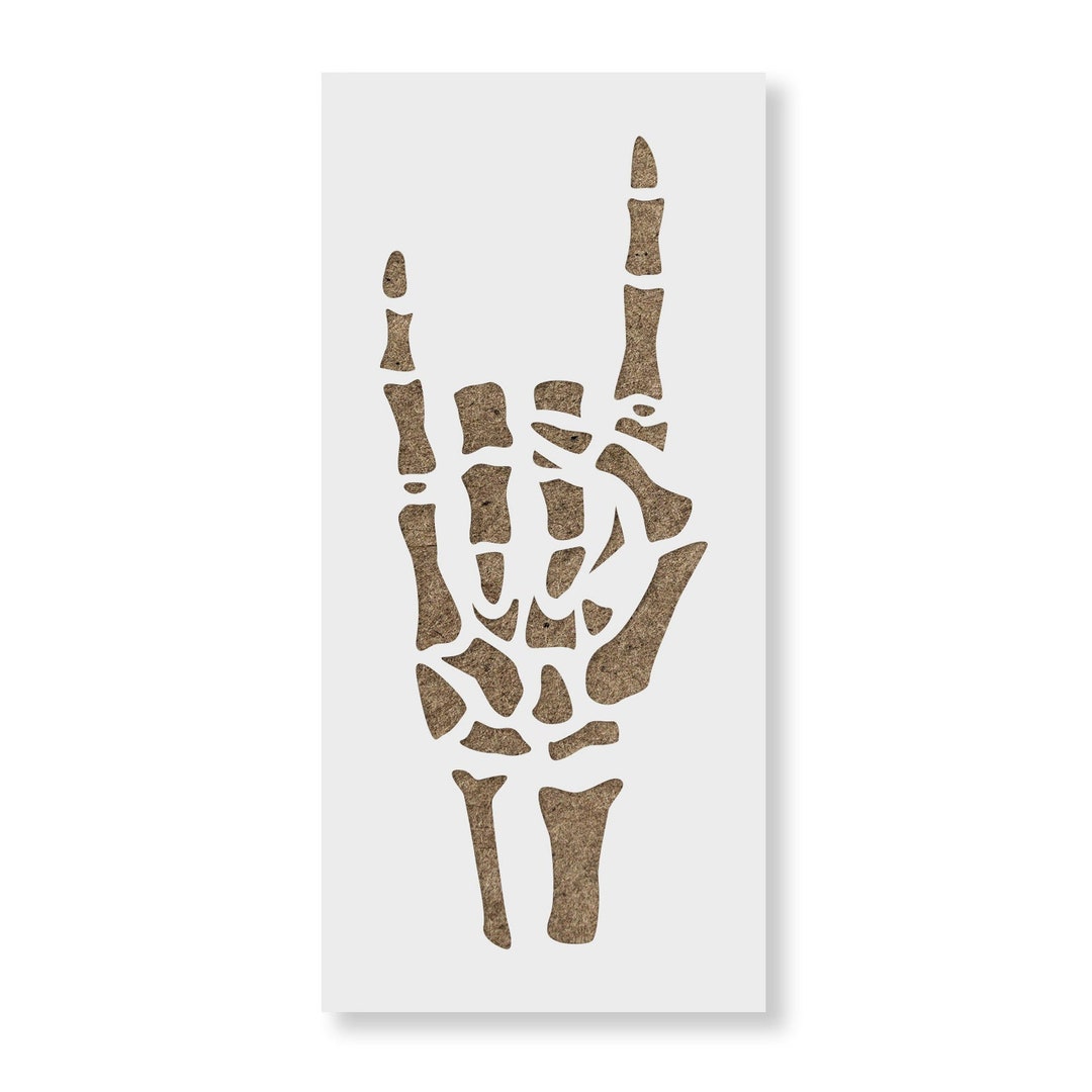 Skeleton Hand Protection Stencil for DIY Halloween Decorations - Etsy