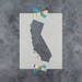 California State Mylar Stencil Template for Silhouette Designs ...