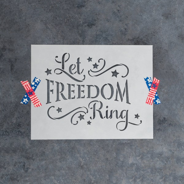 Freedom Stencil - Etsy