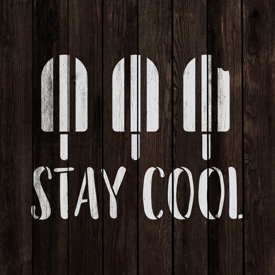 Stay Cool Popsicles Stencil Reusable Stencils for Painting | Etsy