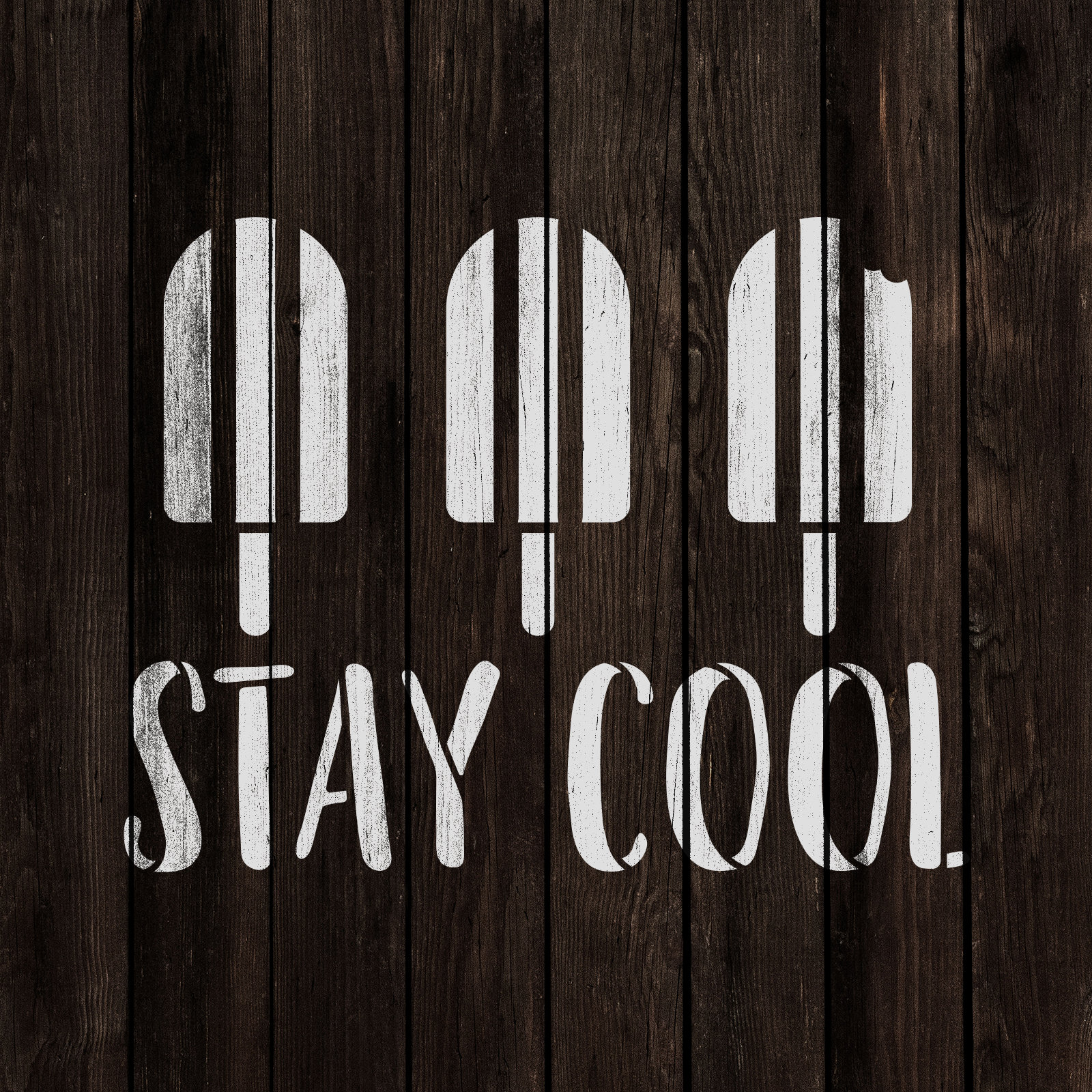 Stay Cool Popsicles Stencil Reusable Stencils for Painting | Etsy