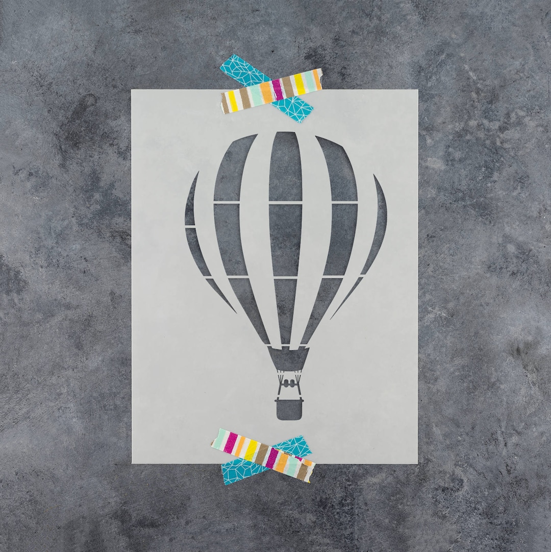 Hot Air Balloon Stencil Balloon Stencil Hot Air Balloons - Etsy UK
