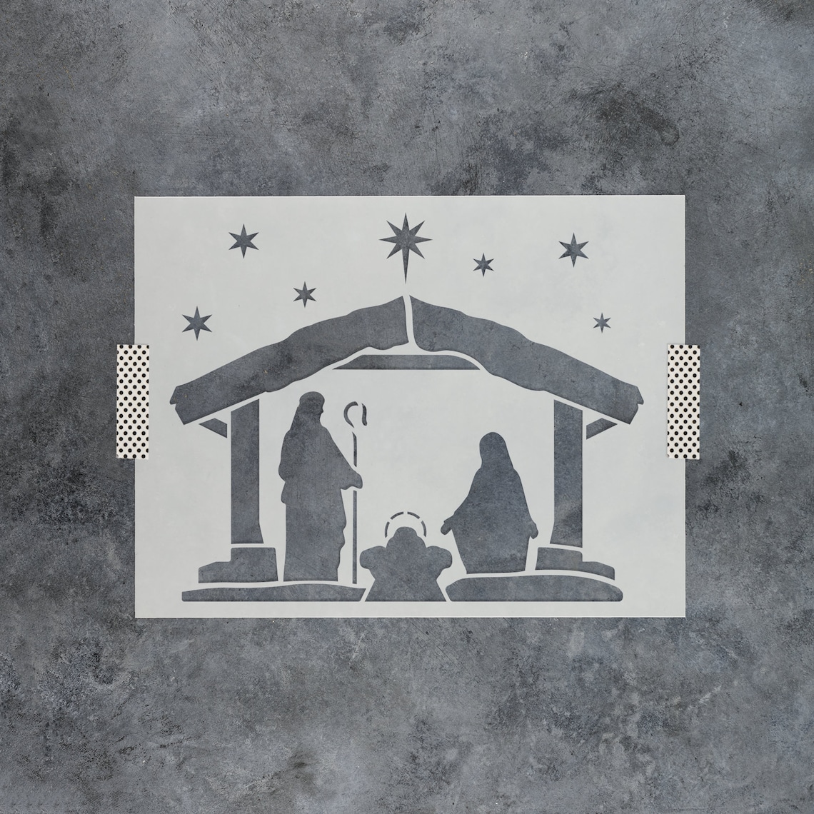 Wondrous Nativity Stencil Nativity Stencils Christmas - Etsy