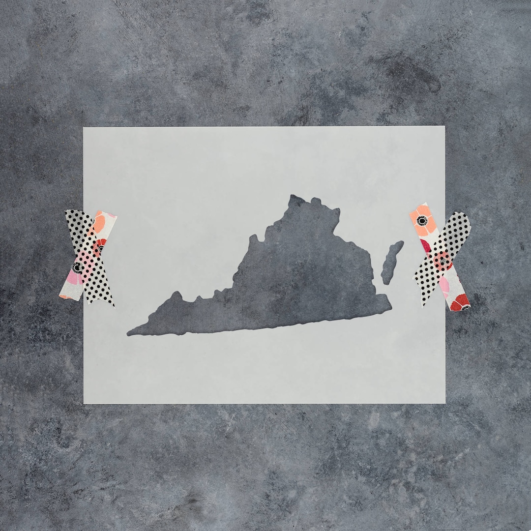 Virginia State Stencil for Crafts Painting Templates | Reusable ...