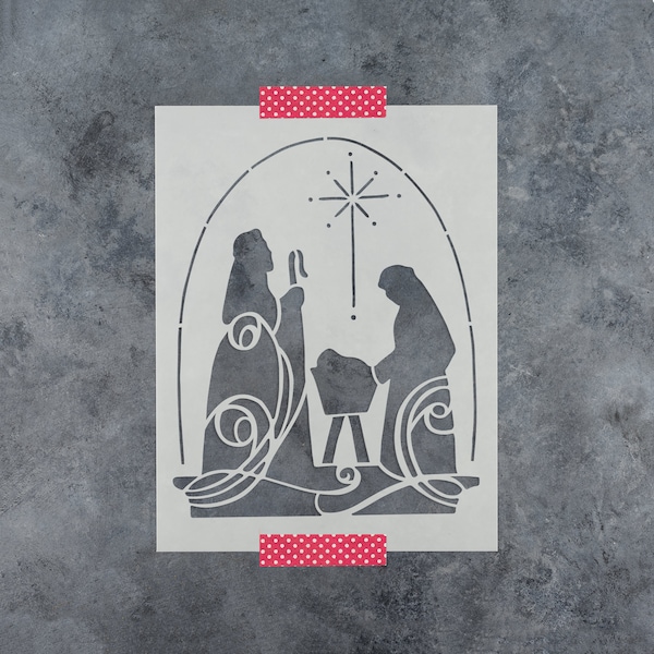 Nativity Stencil - Etsy