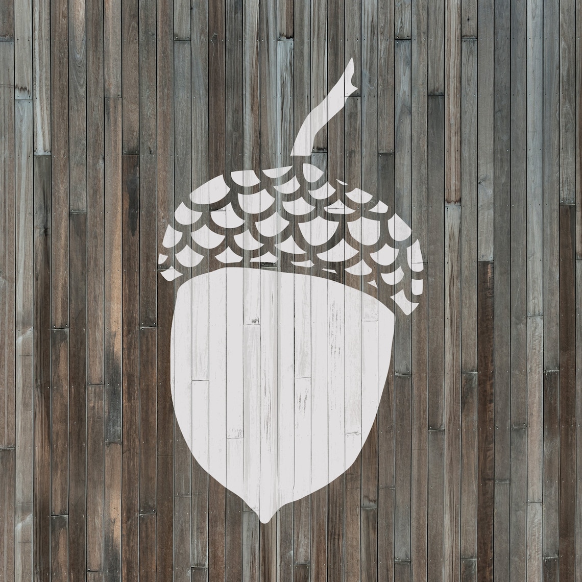 Acorn Stencil - Reusable Acorn Stencils, Large Acorn Stencil, Acorn ...
