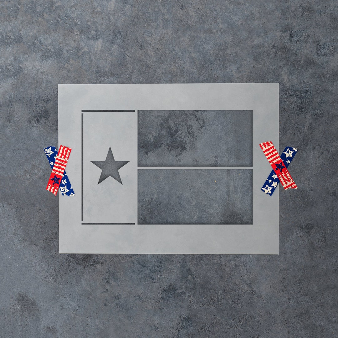 Texas State Flag Stencil - Texas Stencil, Large Texas Stencils, Texas ...