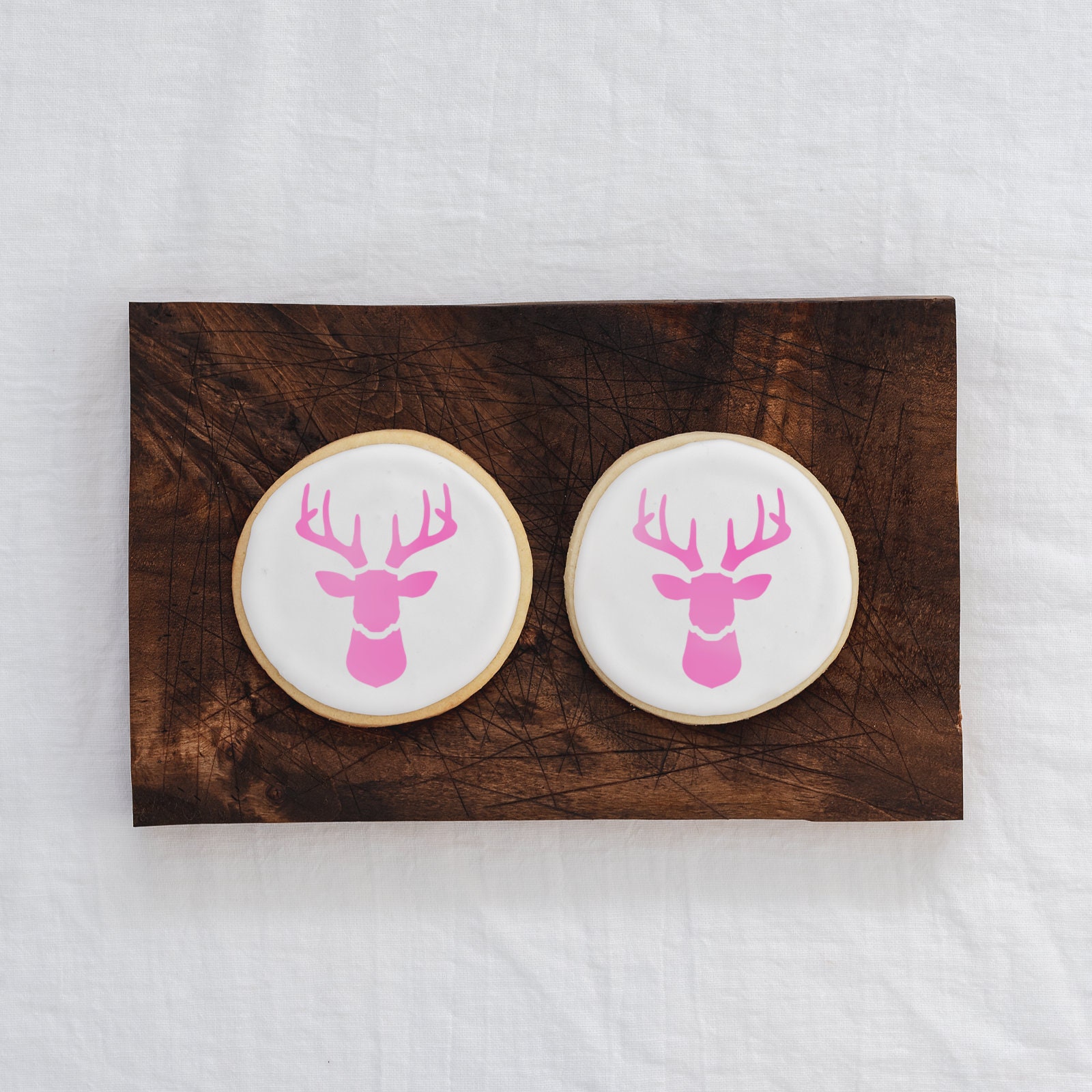 Deer Head Cookie Stencil Reusable & Durable Mylar Cooke - Etsy