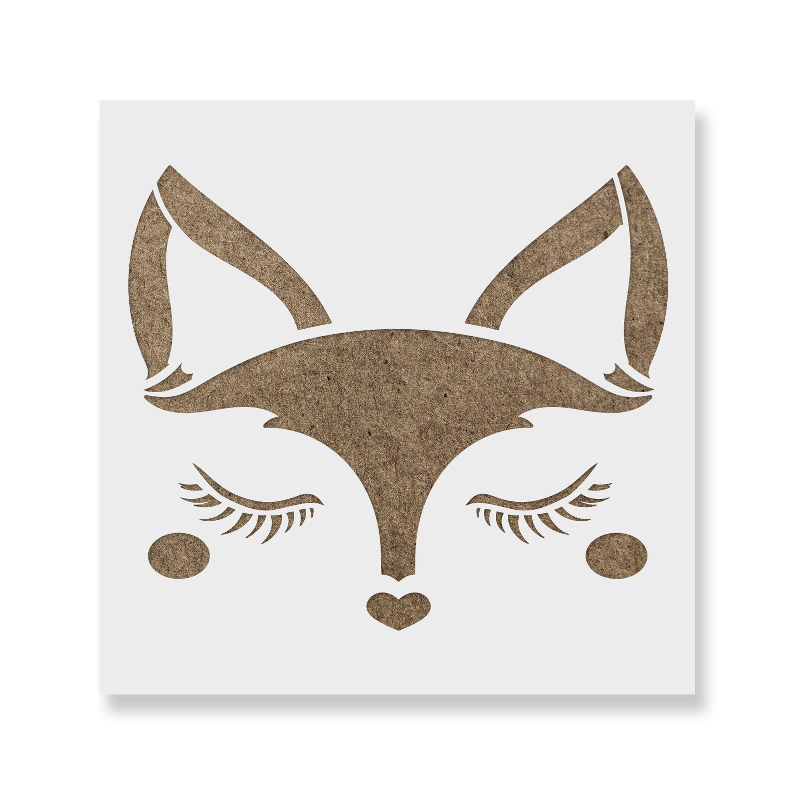 Fox Face Stencil Reusable Stencils for Painting Create DIY - Etsy