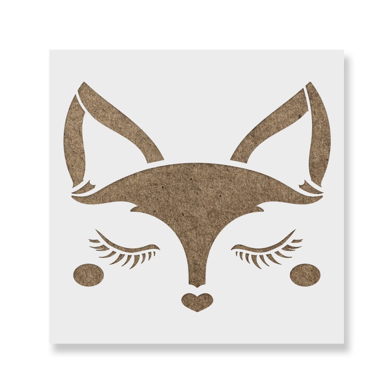 Fox Face Stencil Reusable Stencils for Painting Create DIY - Etsy