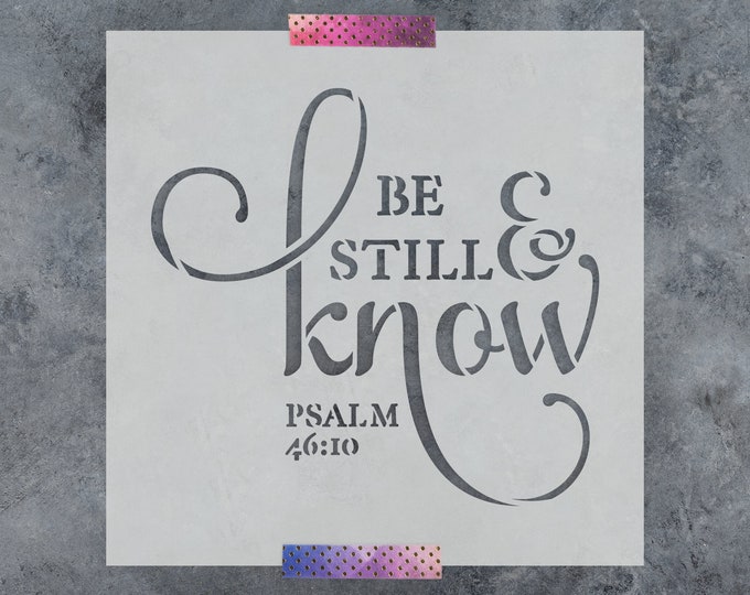 We Will Serve the Lord Bible Verse Stencil Durable & | Etsy