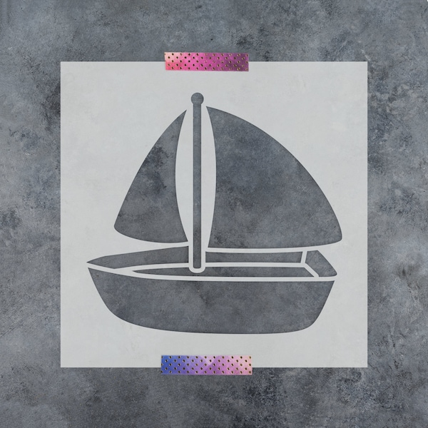 Sailboat Stencil - Etsy