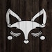 Fox Face Stencil - Reusable Stencils for Painting - Create DIY Fox Face ...