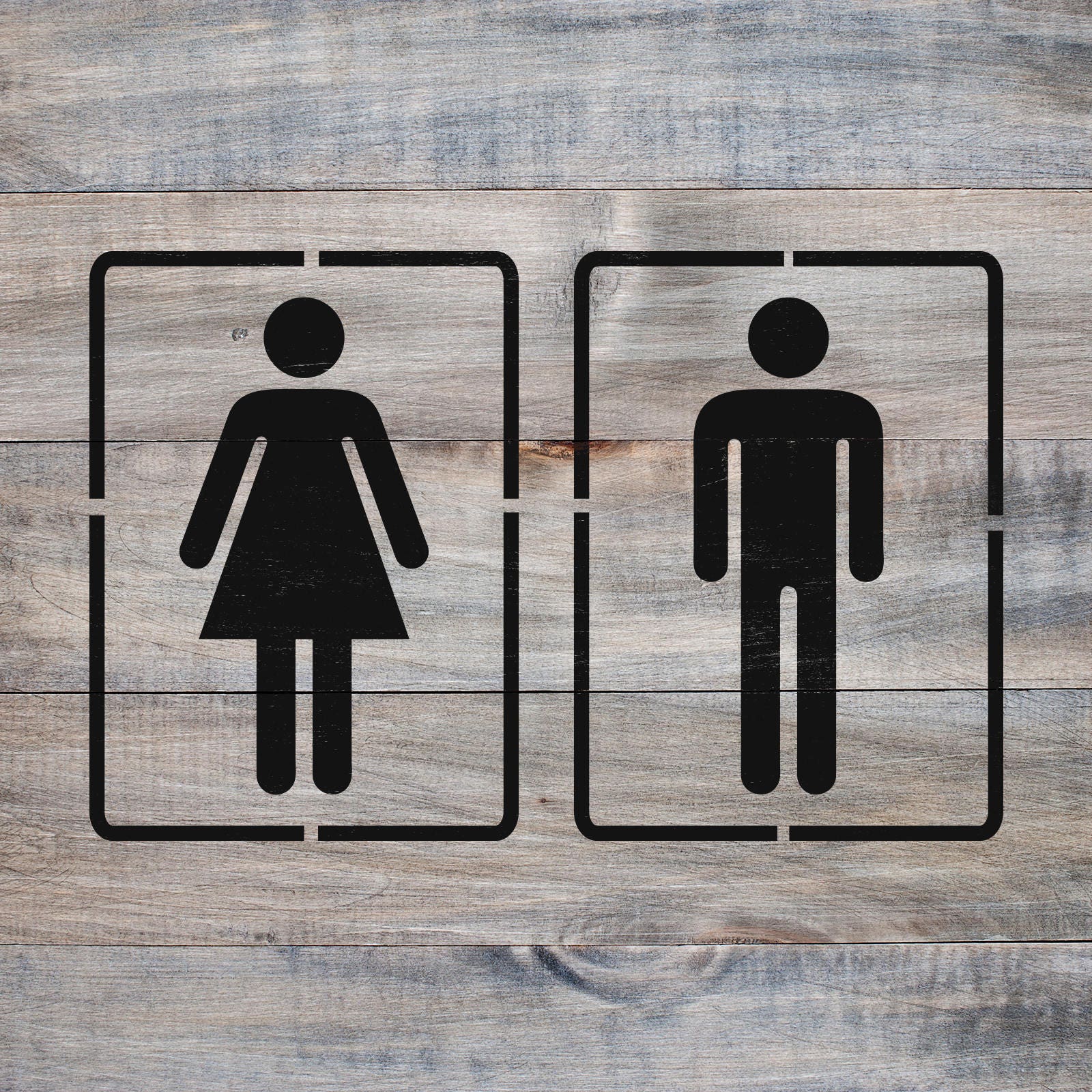 Bathroom Sign Stencil Bathroom Sign Bathroom Stencil Mens - Etsy