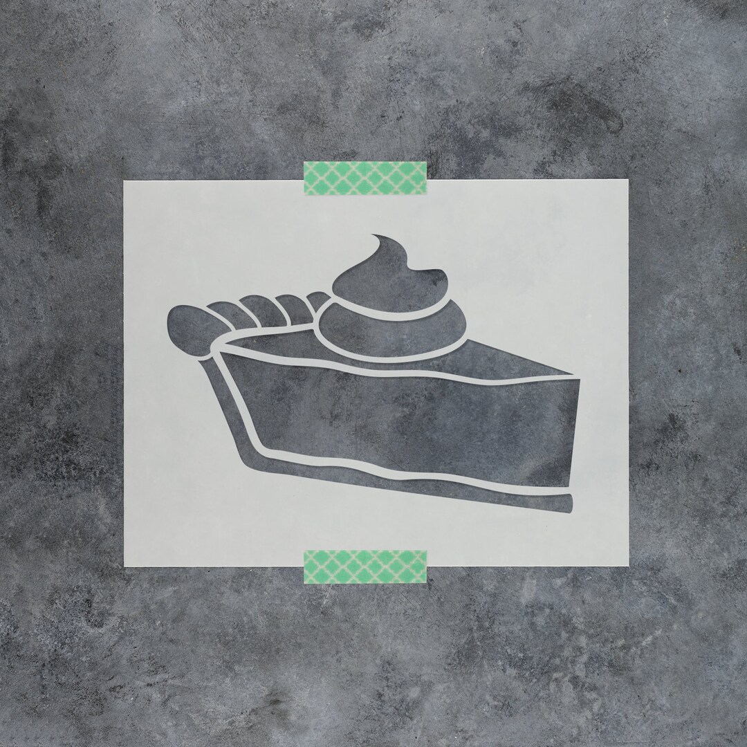Pumpkin Pie Stencil - Reusable DIY Craft Stencils of Pumpkin Pie for ...