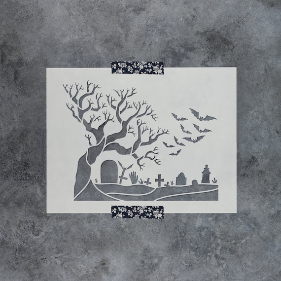 Graveyard Stencil