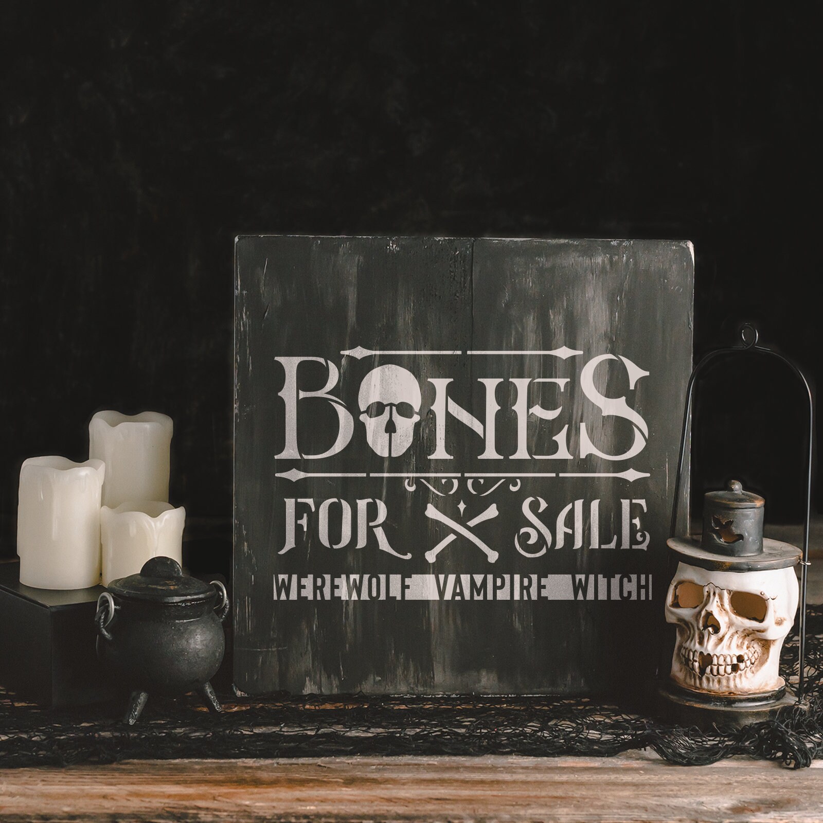 Bones for Sale Stencil Bones Stencil Halloween Stencil - Etsy