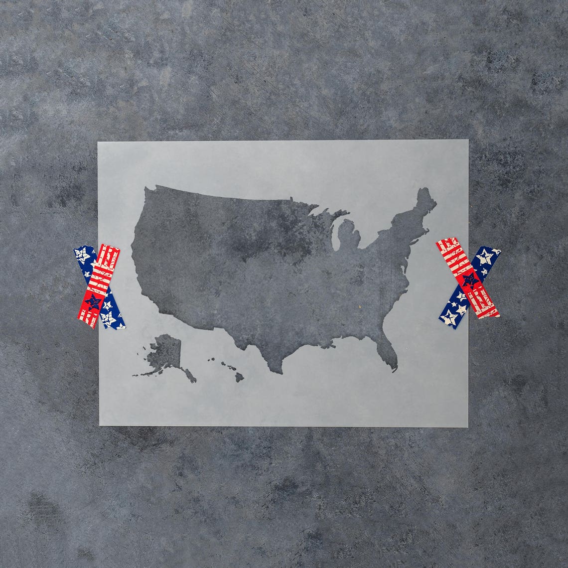 United States Map Stencil Us Map Stencil Stencil Us Map - Etsy