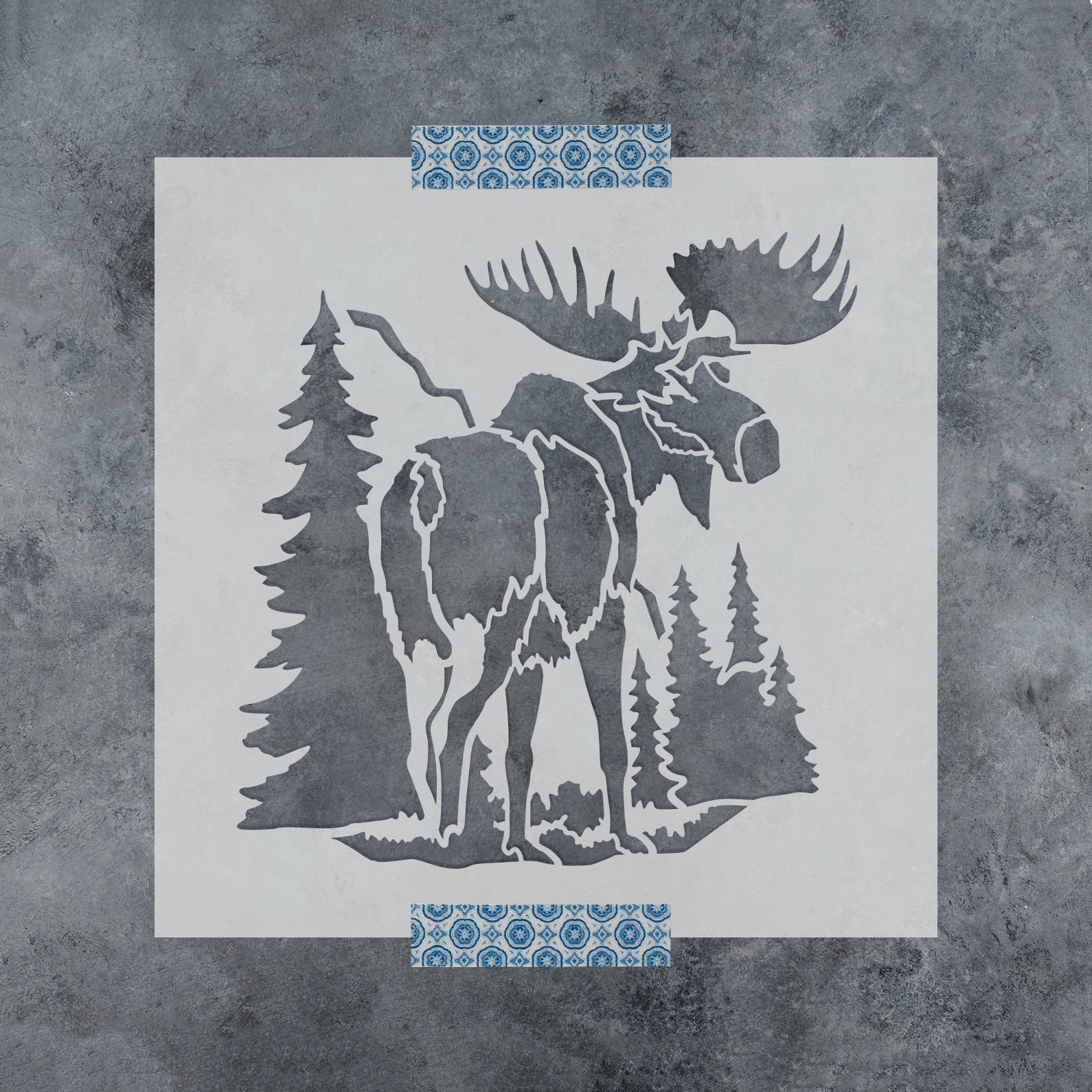 Moose Wood Template - Etsy