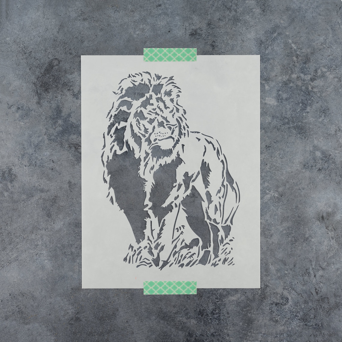 Lion Stencil - Paint Lion Stencils, Large Lion Stencils, Lion Stencil ...