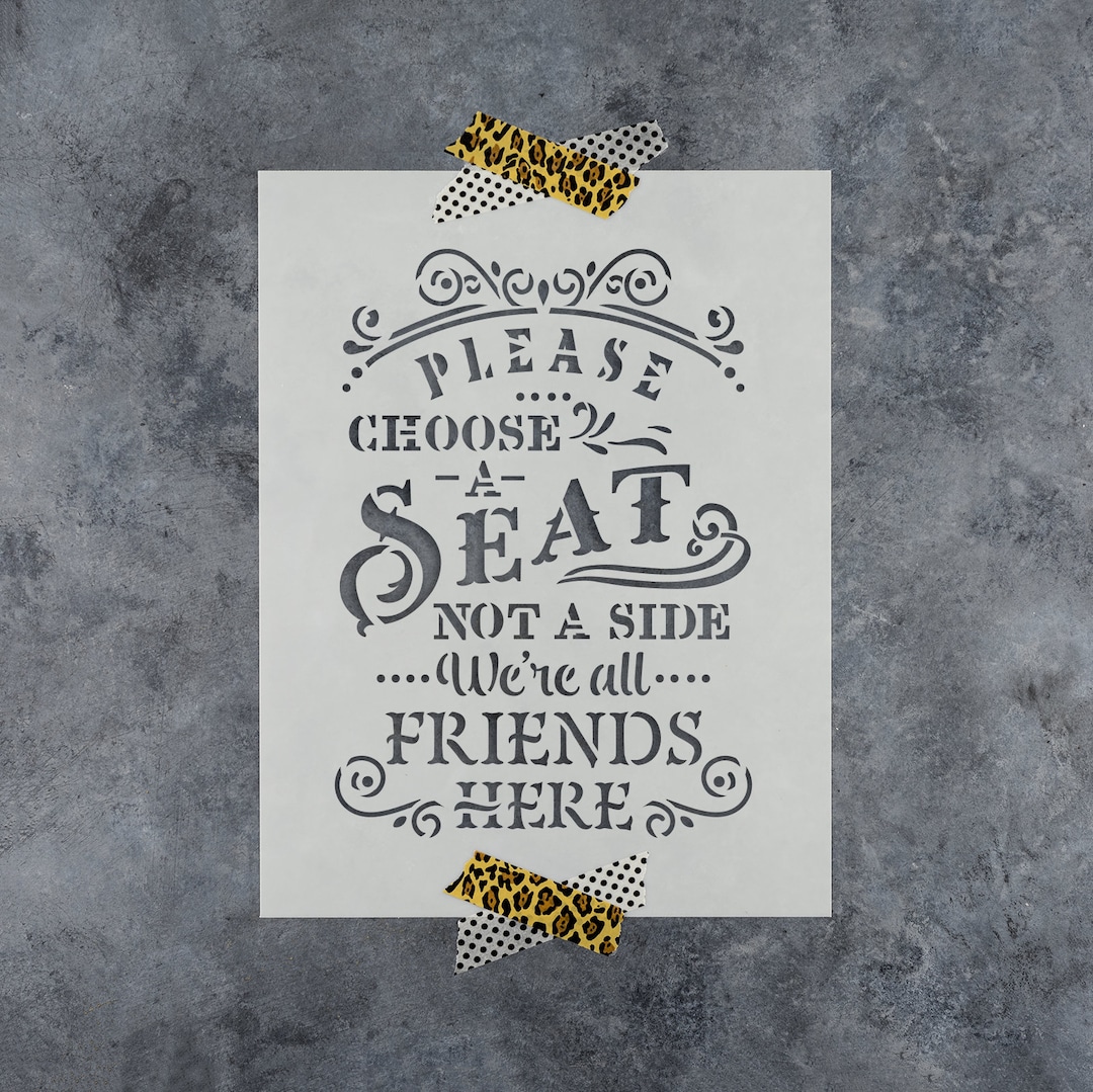 Wedding Friends Stencil - Wedding Stencil, Wedding Sign Stencil ...