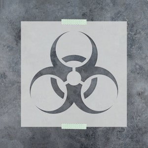 Biohazard Stencil - Reusable Biohazard Stencils, Large Biohazard ...
