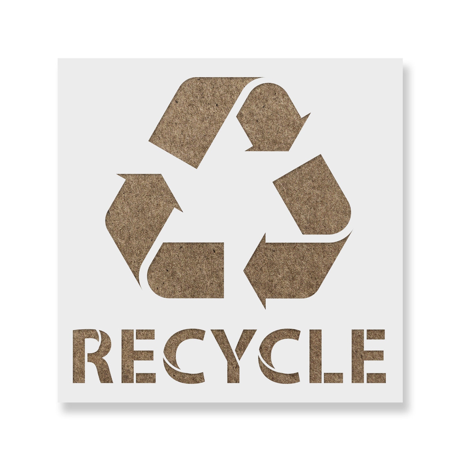 Recycle With Text Stencil - Recycle Stencil, Large Recycle Stencils ...