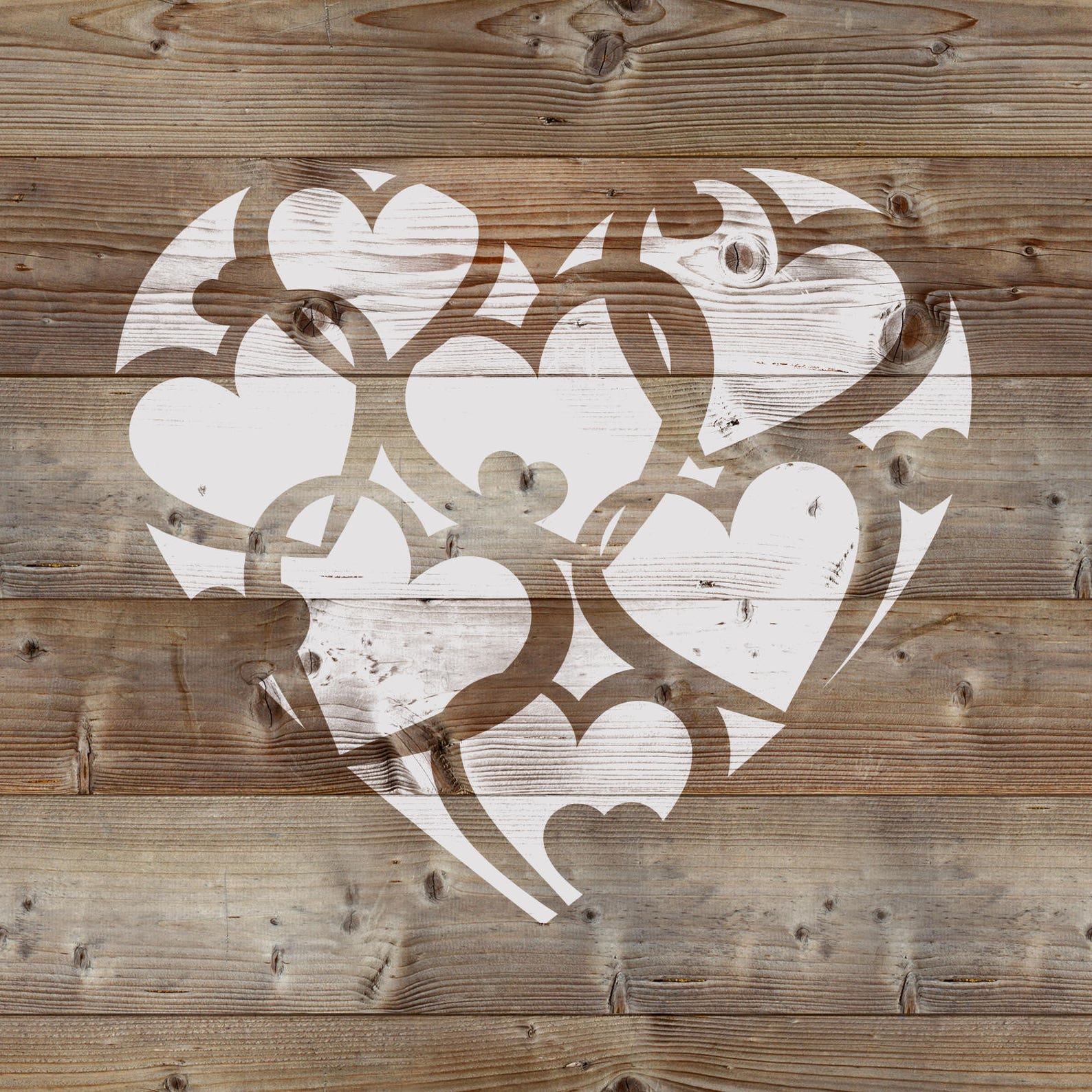 Pattern Heart Stencil - Heart Stencils, Pattern Stencil, Love Stencil ...