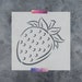 Strawberry Stencil - Reusable Strawberry Stencils, Large Strawberry ...