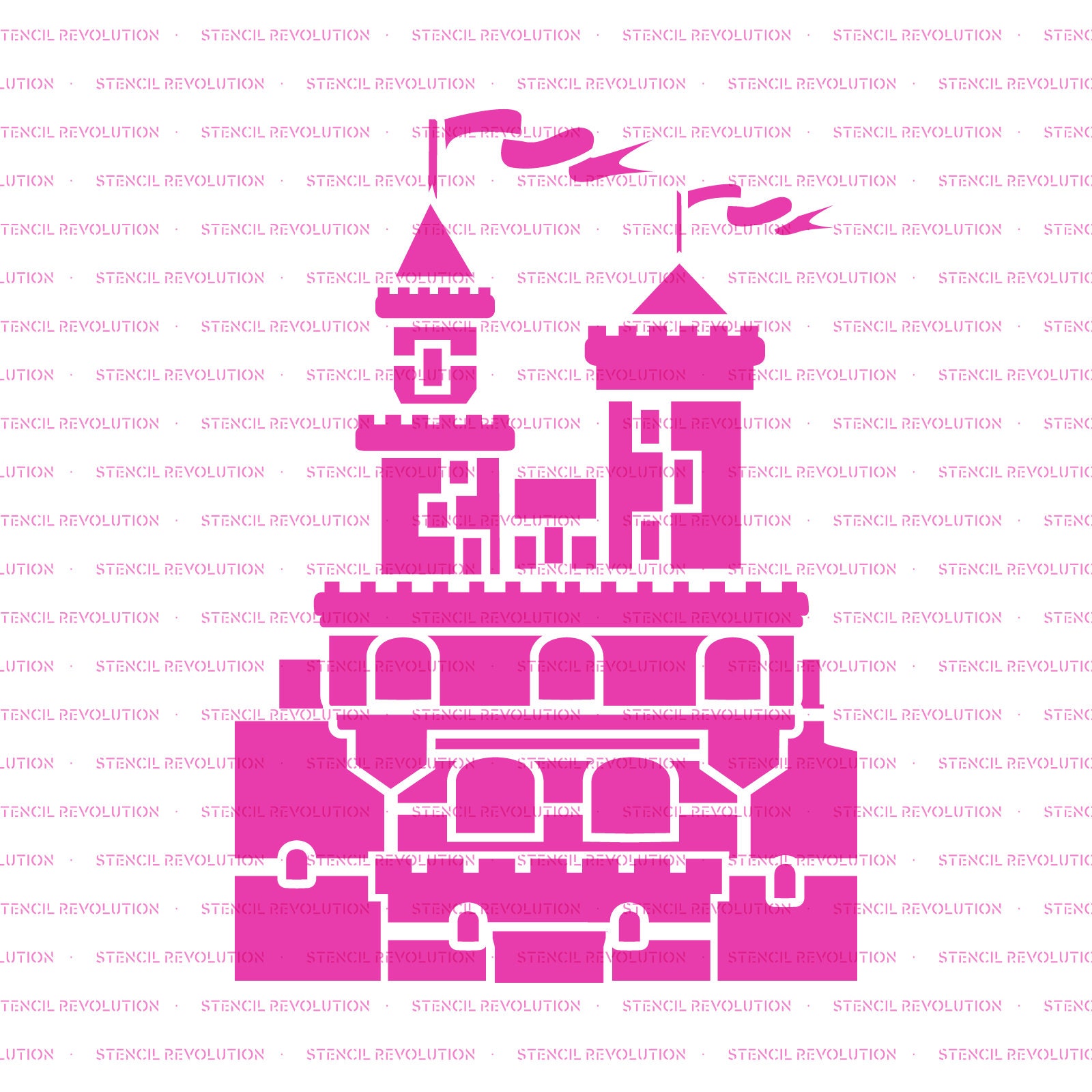 Fancy Castle Stencil Reusable Stencils for Painting Create - Etsy