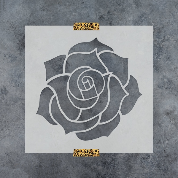 Rose Stencil - Etsy
