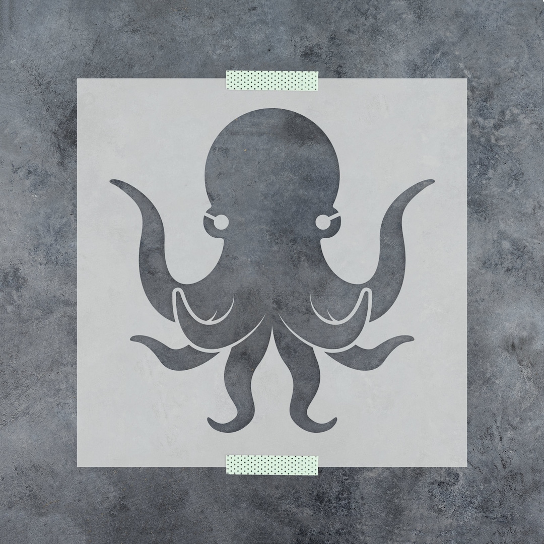 Octopus Stencil - Octopus Template, Large Octopus Stencils, Octopus ...
