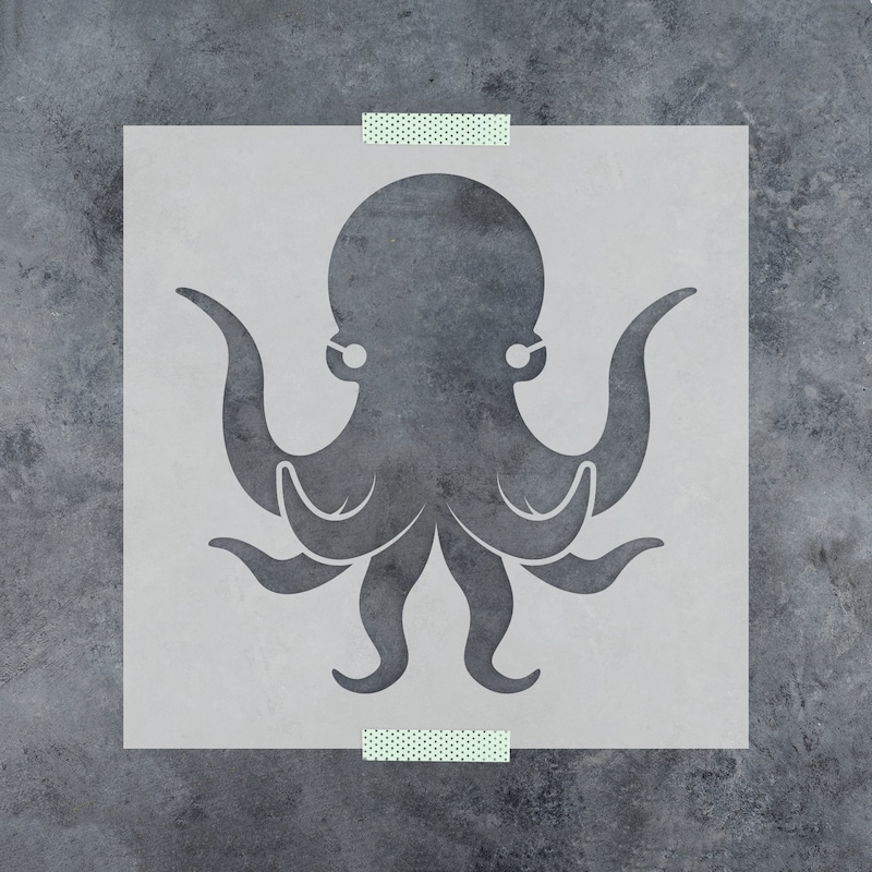 Octopus Stencil - Etsy
