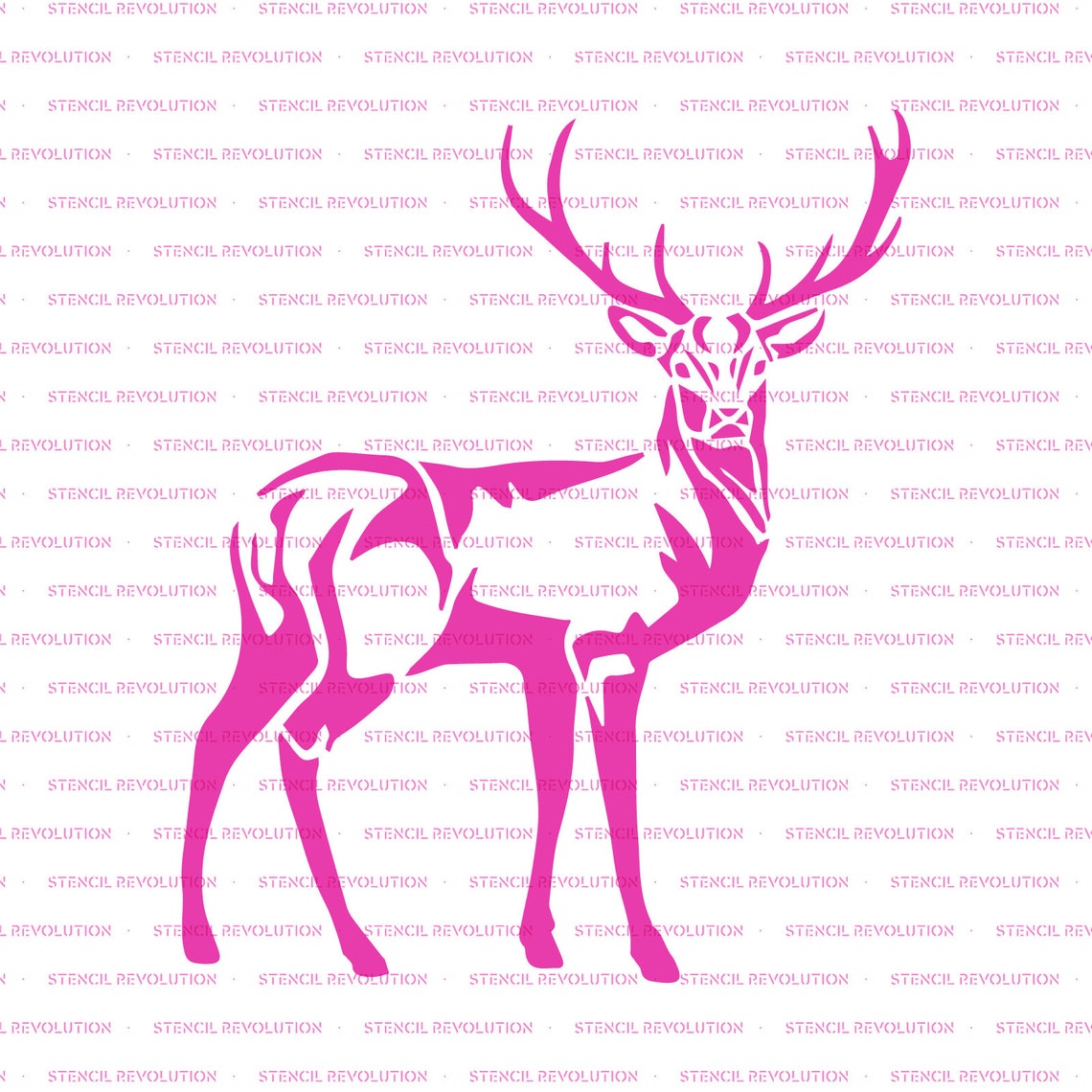 Deer Stencil - Reusable Deer Stencils, Large Deer Stencil, Deer Stencil ...