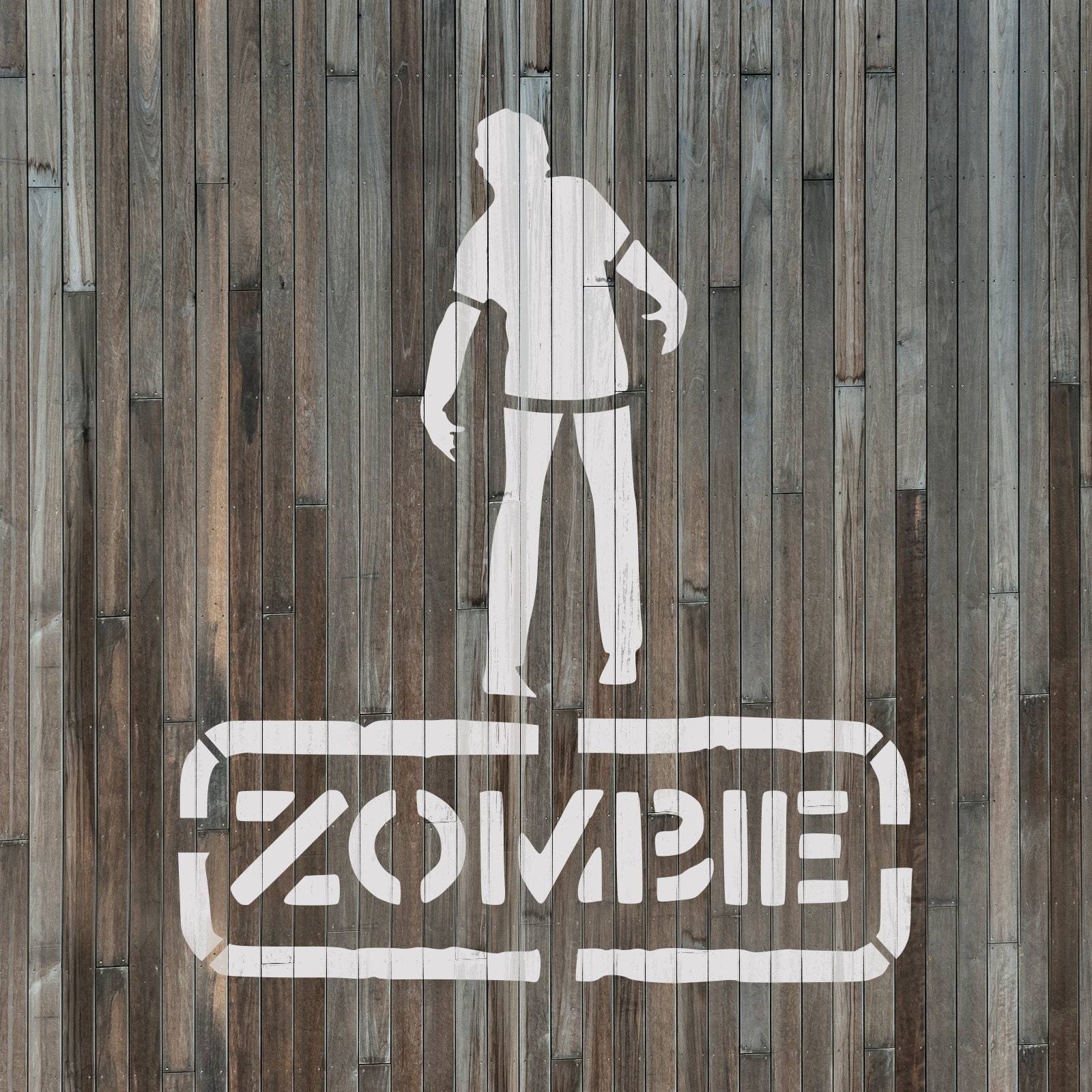 Zombie Stencil - Reusable Stencils for Painting - Zombie Decor, Zombie ...