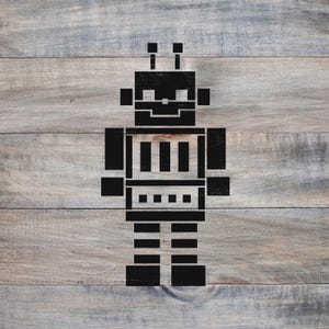 Robot Stencil for Painting, Reusable Large Robot Stencils for Walls ...