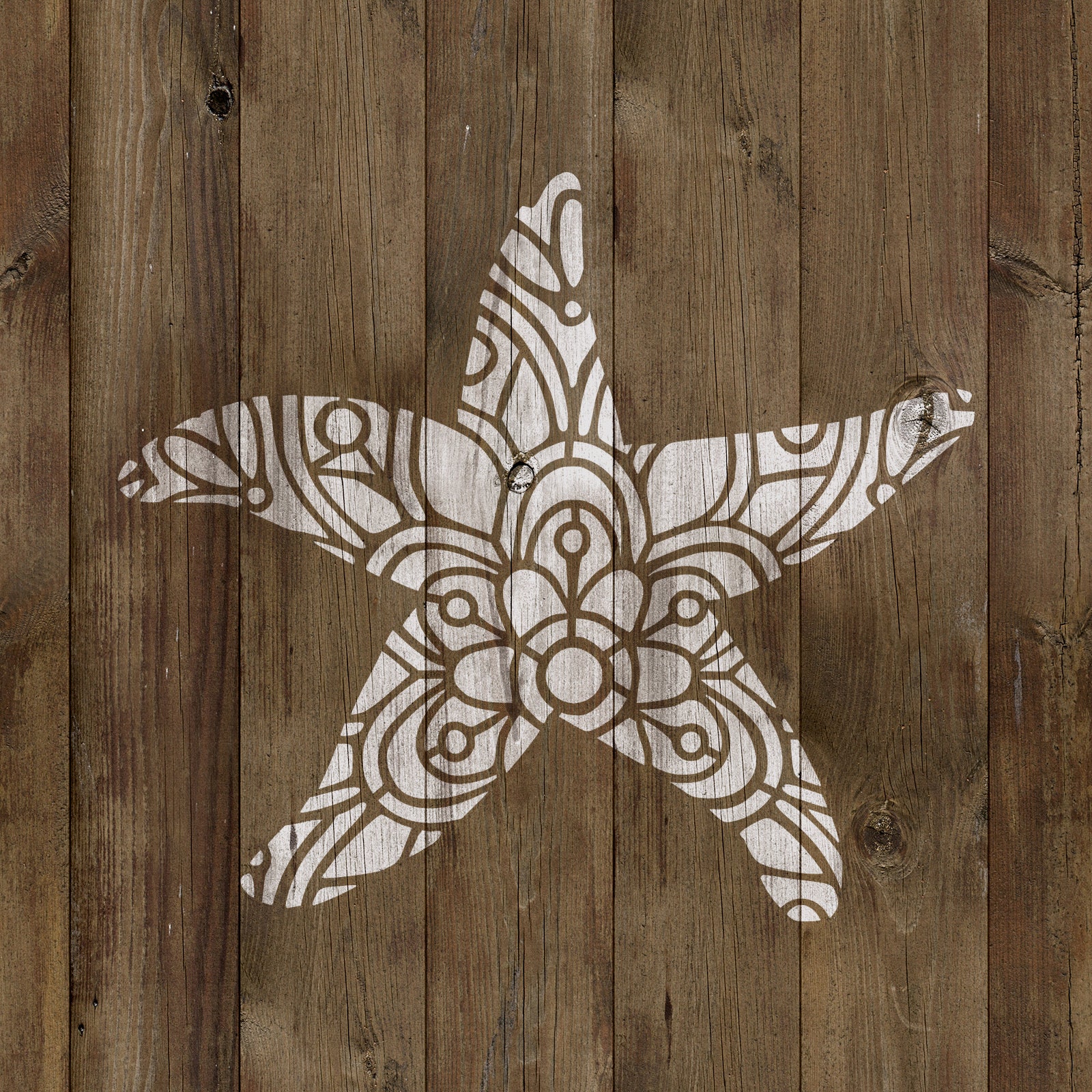 Starfish Stencil Reusable Starfish Stencil Durable Starfish - Etsy