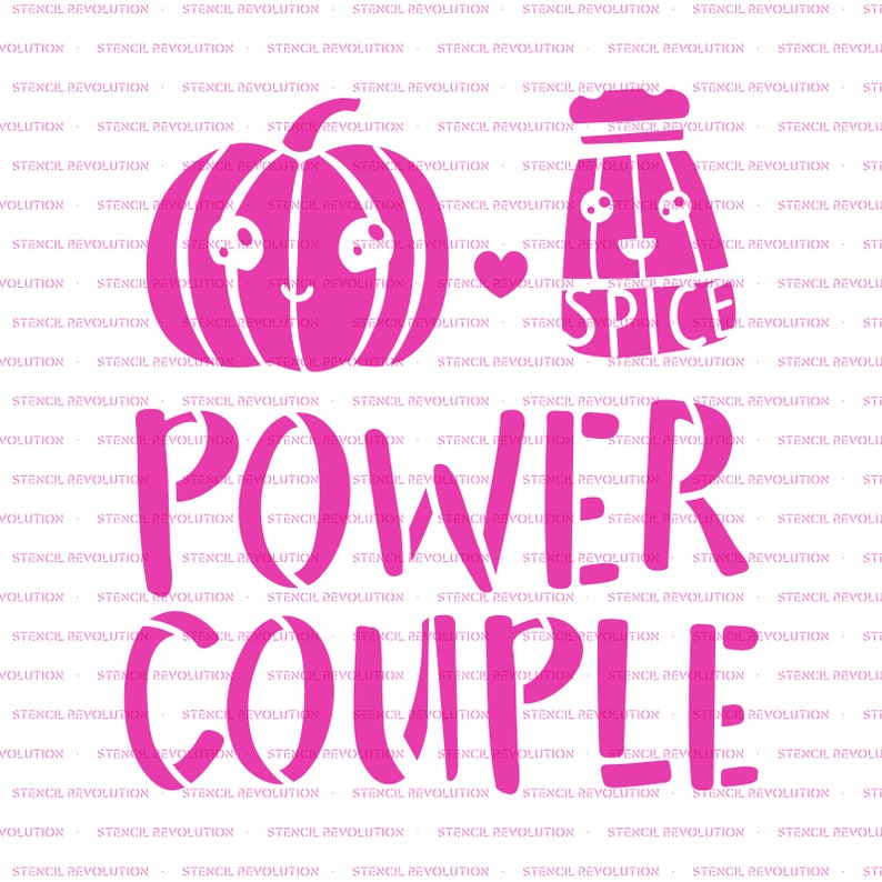 Fall Pumpkin Spice Stencil for Walls, Autumn Pumpkins Design, Seasonal ...