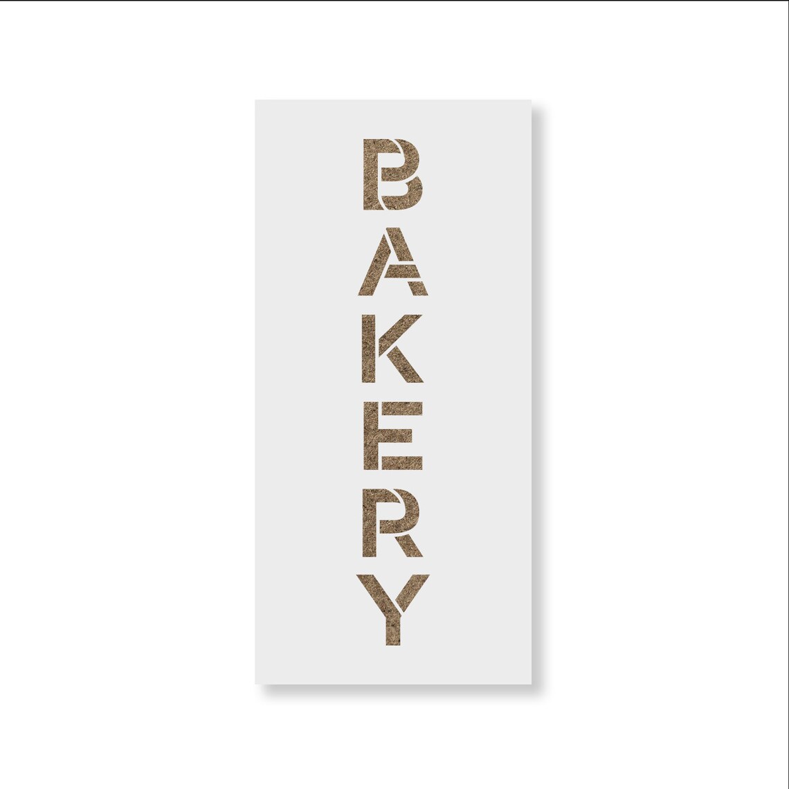 Vertical Sign Bakery Stencil - Bakery Stencil, Word Stencil, Bakery ...
