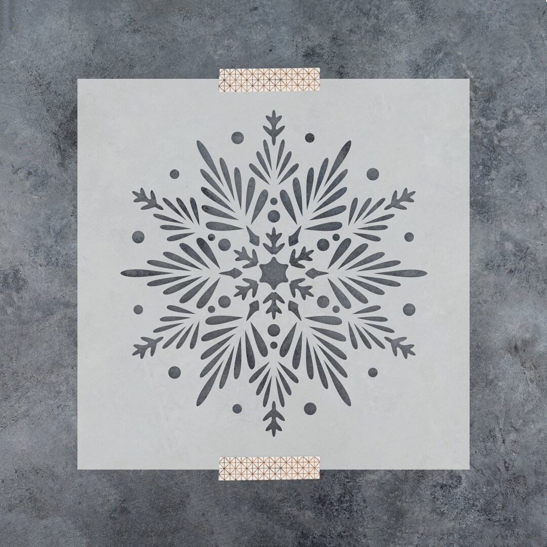 Snowflake Stencil - Large Snowflake Stencils, Christmas Stencils for ...