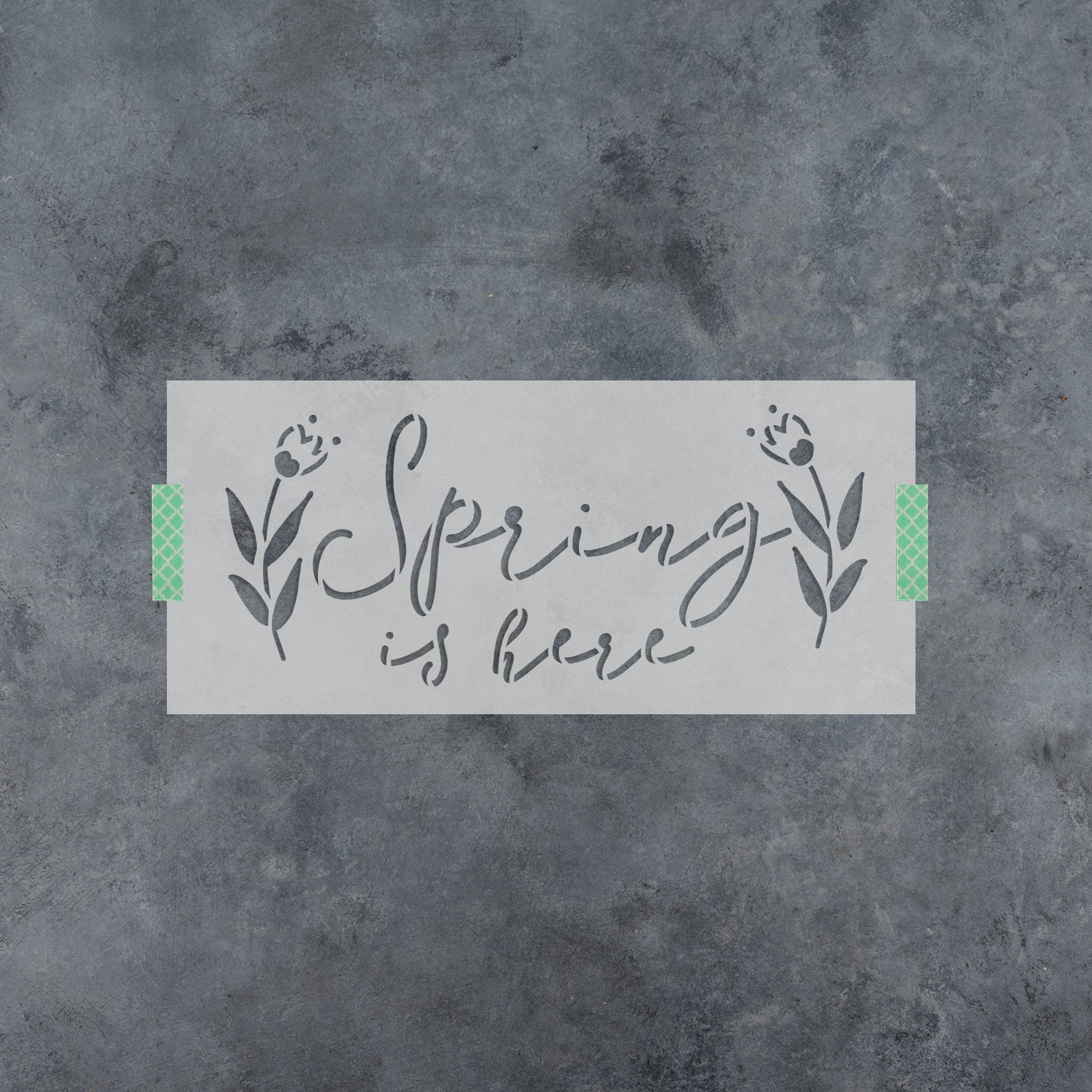 Spring Time Is Here Stencil Durable & Reusable Mylar | Etsy