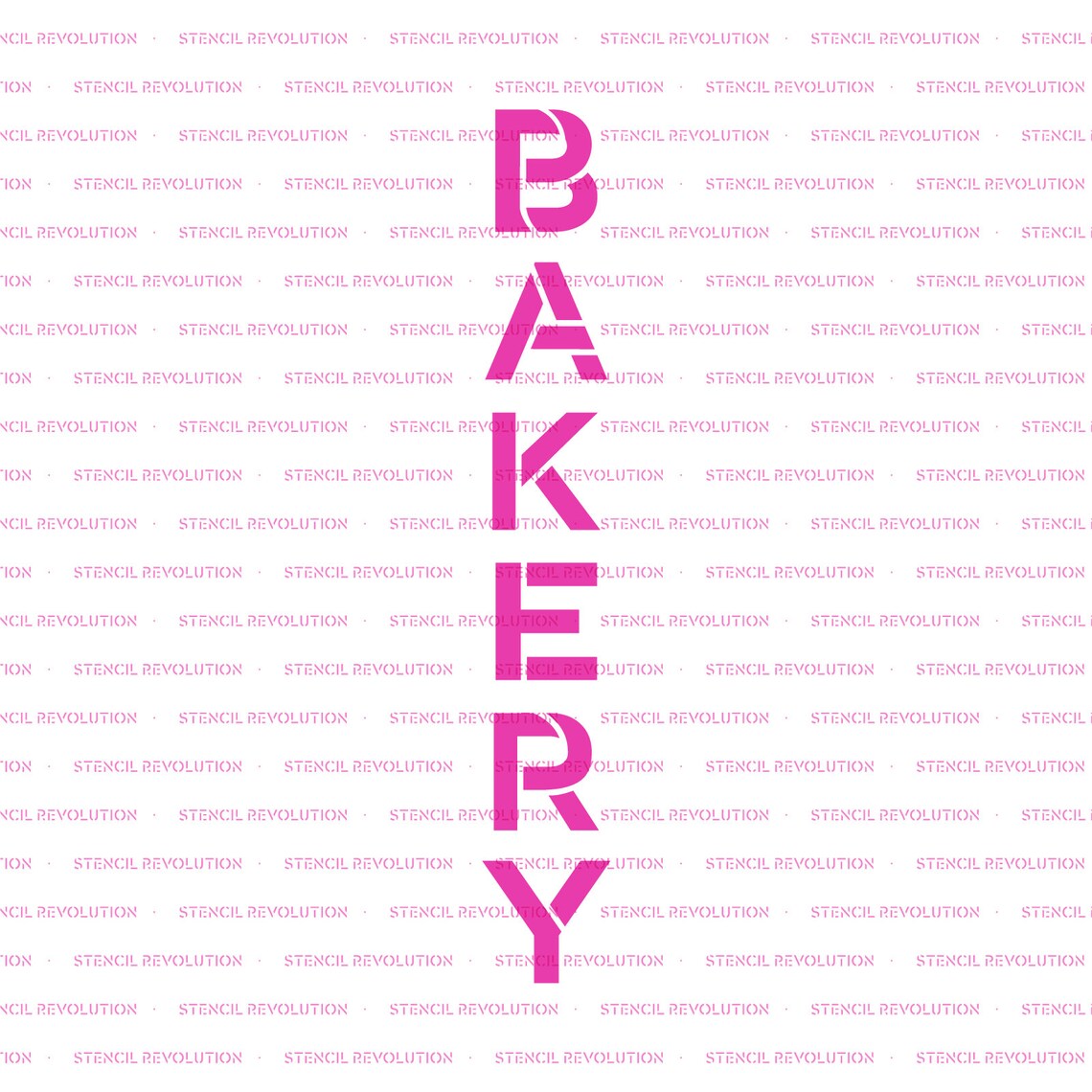 Vertical Sign Bakery Stencil Bakery Stencil Word Stencil - Etsy