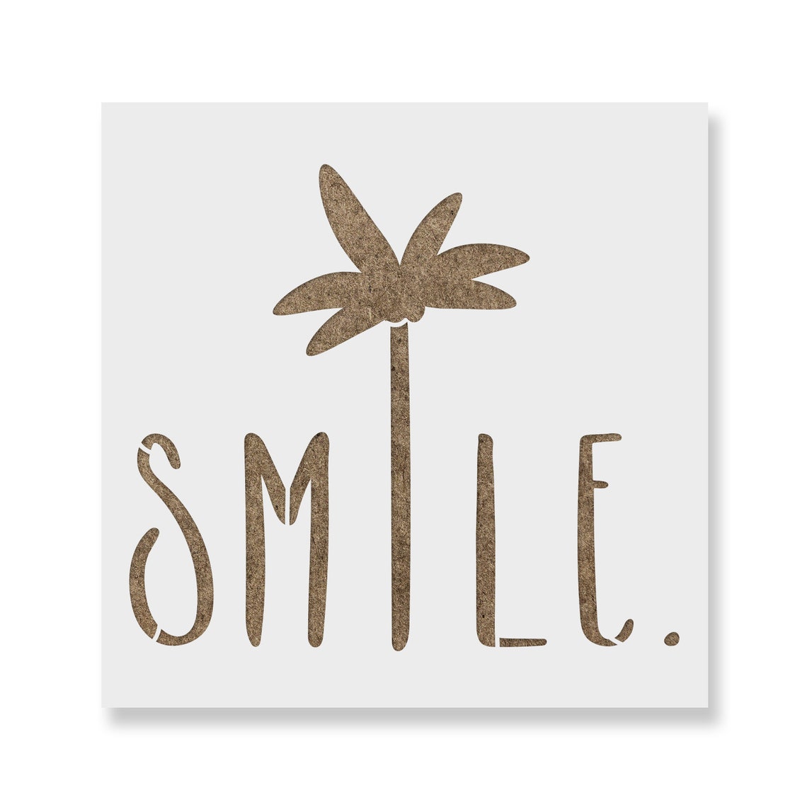 Smile Palm Tree Saying Stencil Reusable DIY Craft Sign - Etsy