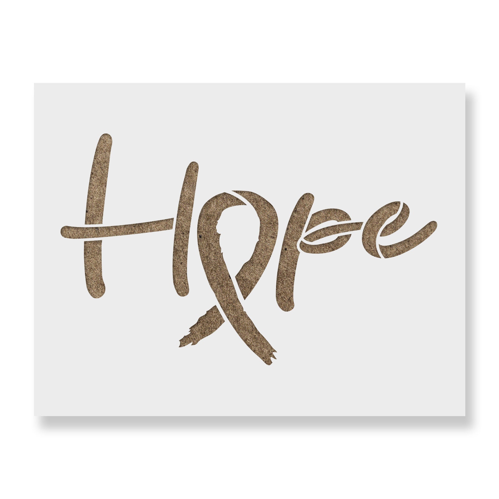 Hope Ribbon Stencil - Reusable Stencils for Painting - Create DIY Hope ...