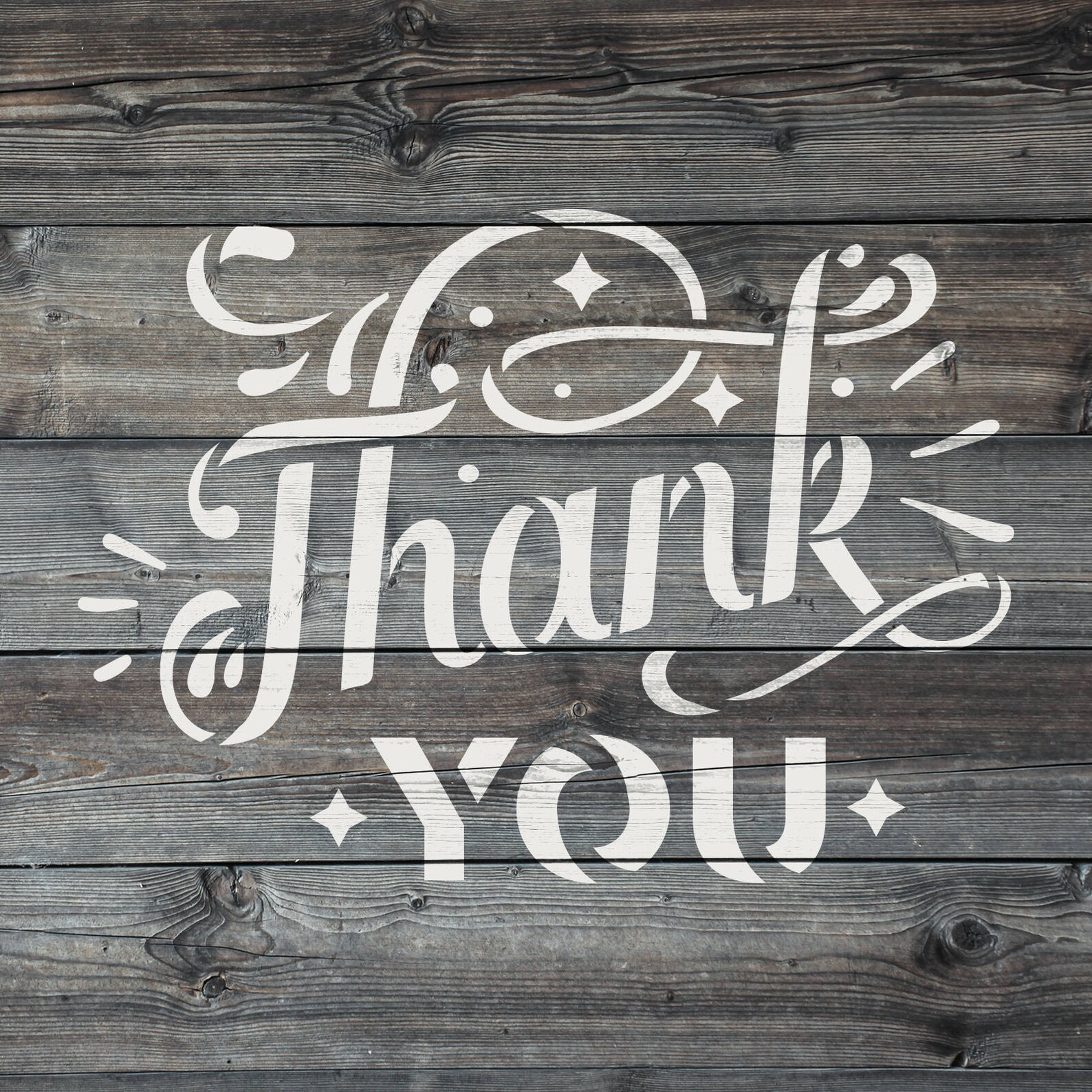 Thank You Stencil Reusable Thank You Stencil Large Thank - Etsy
