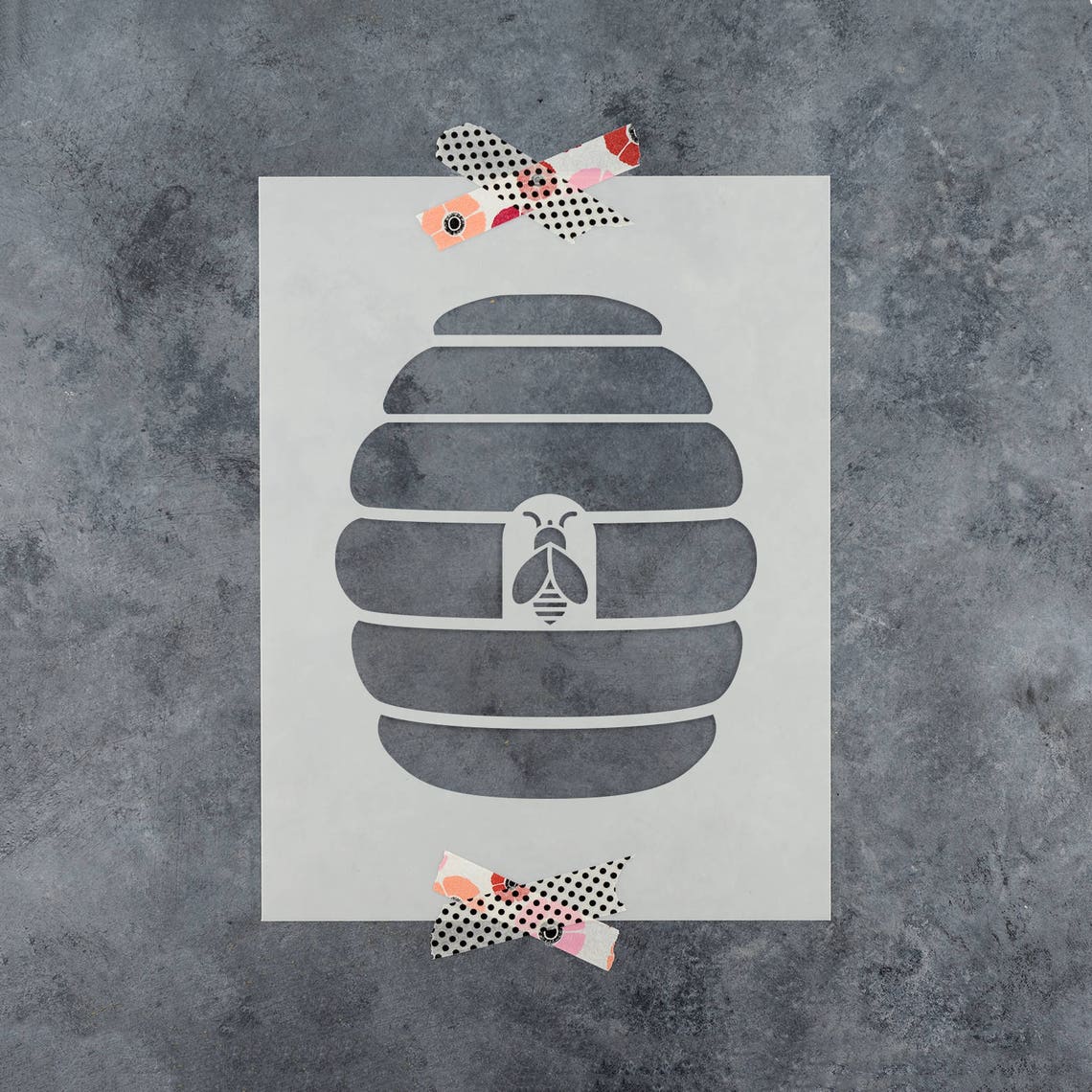 Beehive Stencil Reusable Beehive Stencils Large Beehive - Etsy