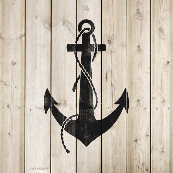 Anchor Printable Stencil Patterns Пин на доске Printable
